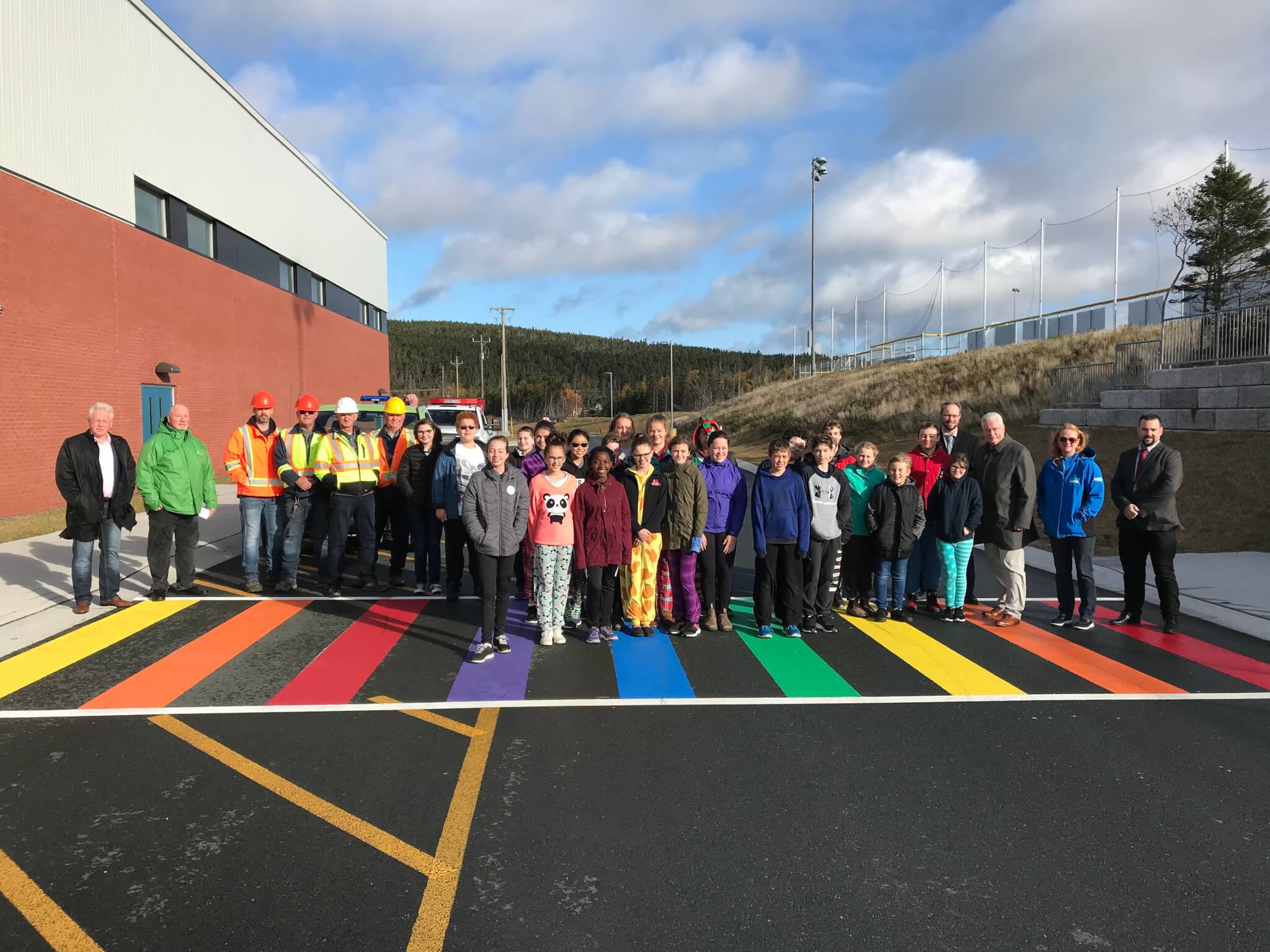 Live Video of Brookside Intermediate Rainbow Crosswalk Unveiling Event ...
