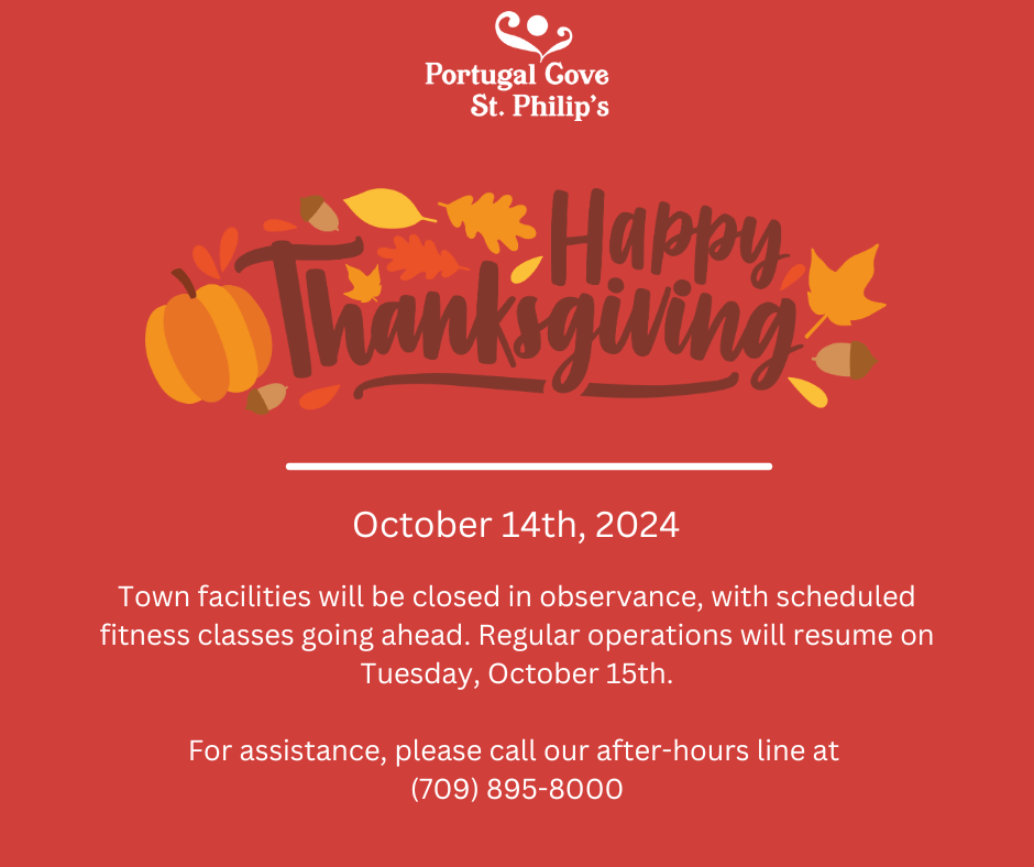 Town Facilities Closed in Observance of Thanksgiving, Monday October ...